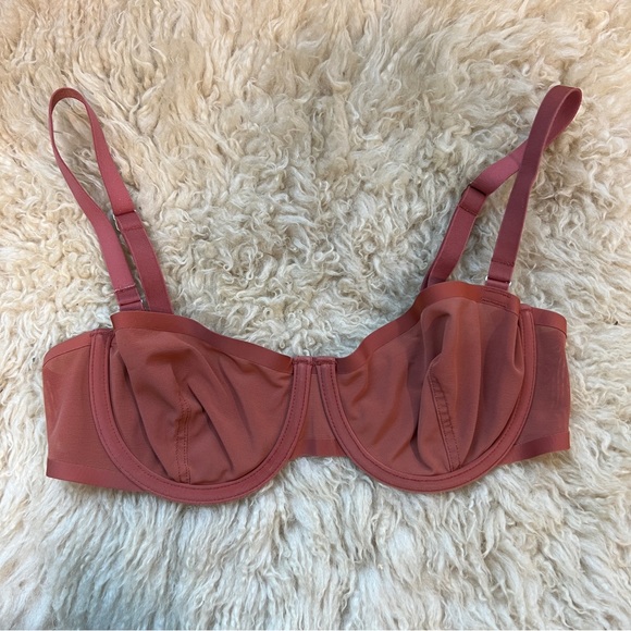 CUUP | Intimates & Sleepwear | Cuup The Balconette Mesh Bra In Clay ...
